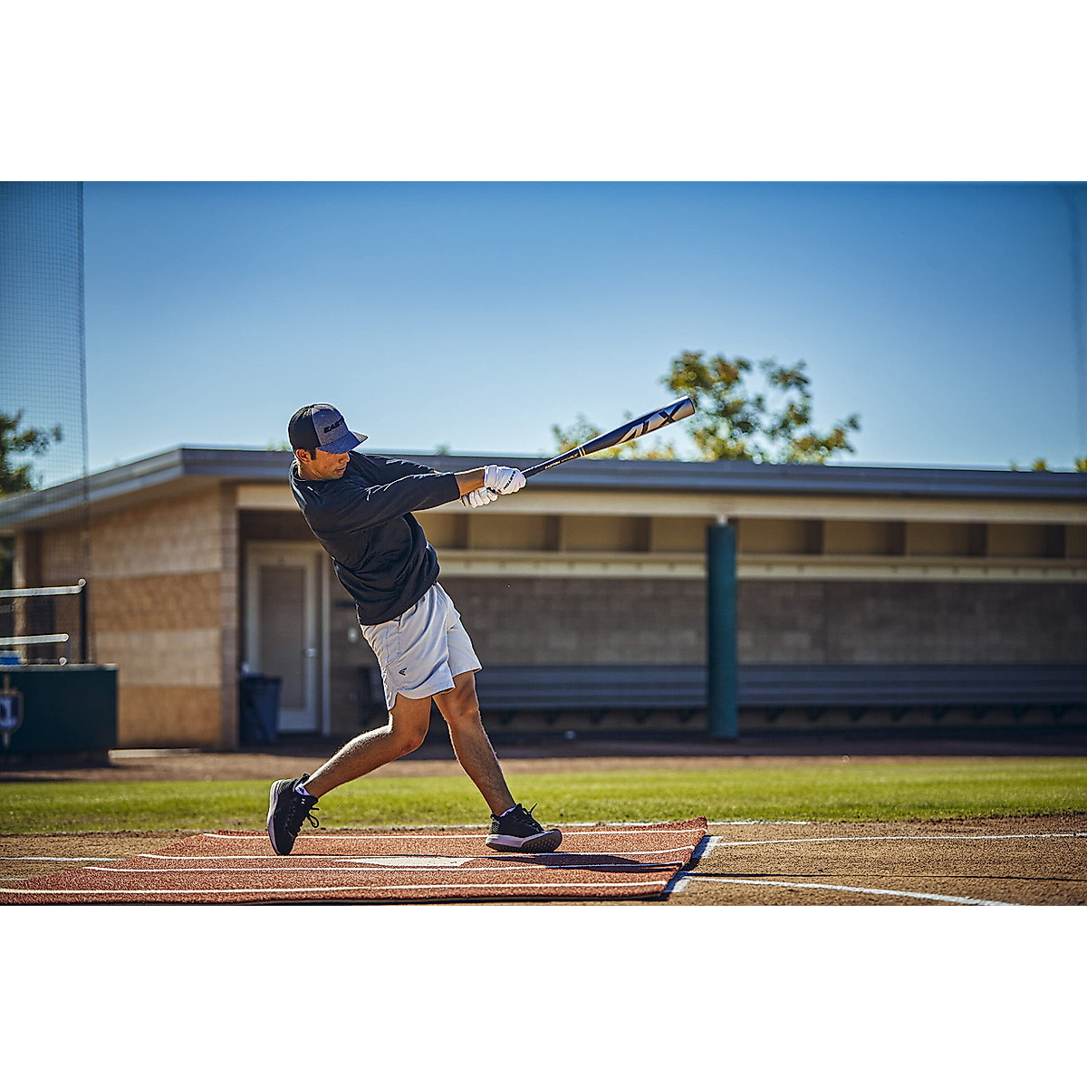 Easton Alpha ALX 2022 BBCOR 1 Piece Aluminum Baseball Bat -3, 32", Black/Gray