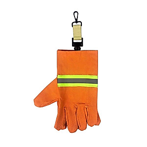 HUNYUITEY Heat-Resistant Firefighter Glove Strap Firefighter/Work Glove Clip Holder Heavy Duty Metal Alligator Gloves Grabber Clip