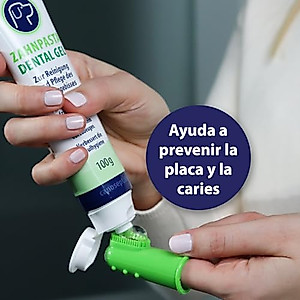 Canosept Dog Dental Care Kit (3 Pieces) - Dog Toothbrush and Toothpaste - Dog Toothbrush Finger - Dog Teeth Cleaning Products - Plaque Remover for Dogs Teeth - Dog Breath freshener