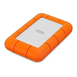 LaCie Rugged Mini 5TB External Hard Drive Portable HDD – USB 3.0/2.0 Compatible, Drop Shock Dust Rain Resistant Shuttle Drive, For Mac And Computer Desktop Workstation PC Laptop (STJJ5000400)