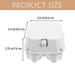 Egg Carton 50pcs Pulp Egg Tray Fridge Containers Empty Egg Cartons Egg Cartons Bulk Egg Box Half Dozen Egg Cartons
