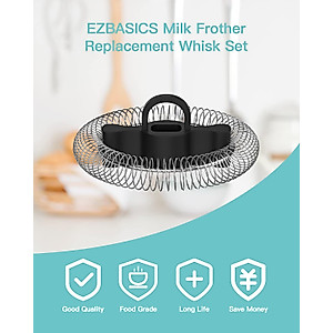 EZBASICS Electric Milk Frother and Warmer Replacement Whisk Set