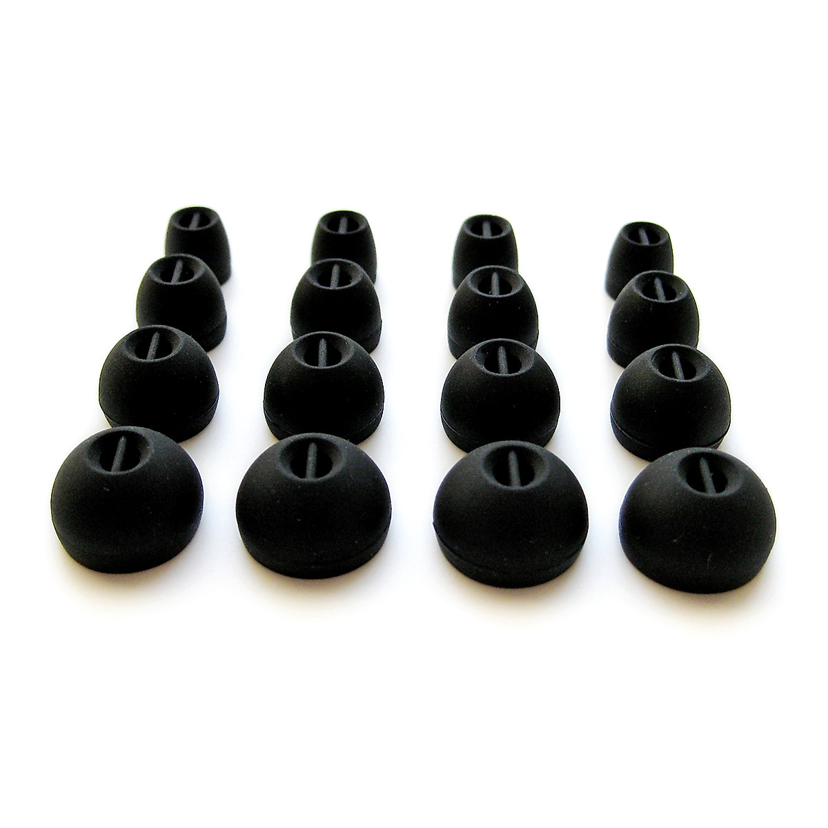 16pcs- 4XS/4S/4M/4L (B-NSEN) Comfort Noise Isolation Replacement Eartips Earbuds Adapters Compatible with Sennheiser HD 1, Momentum (M2 IE) I and G, Sennheiser CX 3.00, CX 5.00, CX 7.00BT Earphones