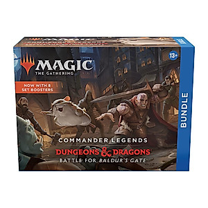 Magic: The Gathering Commander Legends: Battle for Baldur’s Gate Bundle | 8 Set Boosters + Accessories