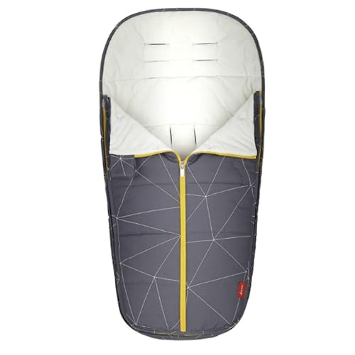 Diono All Weather Stroller Footmuff, Universal Fit from Baby to Toddler with Cozy Super Soft Padding, Weatherproof, Water Resistant Lining, Gray Linear