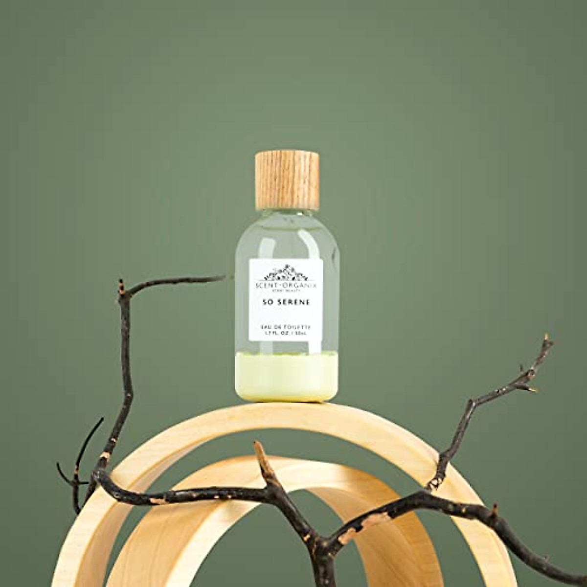 Scent-Organix So Serene Perfume for Men & Women - Citrusy and Fruity Scent with Notes of Mandarin, Wild Freesia & Green Tea - Non-Toxic, Vegan & Biodegradable Perfume - 1.7fl Oz