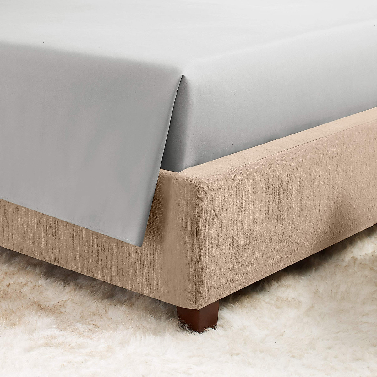 Empyrean Full Size Sheets - 4 PC Super Soft Bed Sheets Full Size - Double Brushed Microfiber Full Size Bed Sheets - Hotel Luxury Silver Light Gray Full Size Sheet Sets, with 4 Corner Elastic Straps
