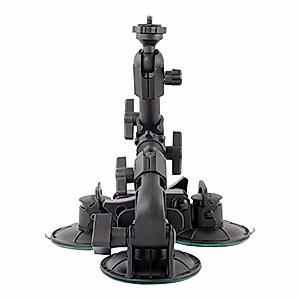 Delkin Devices Fat Gecko Triple Suction Camera Mount (DDMNT) , Black