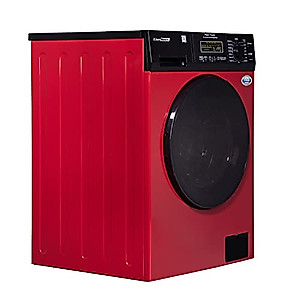 Conserv 18lbs Compact All-in-One Combo Washer Dryer-Vented/Ventless Dry-Version3 (Red Black)