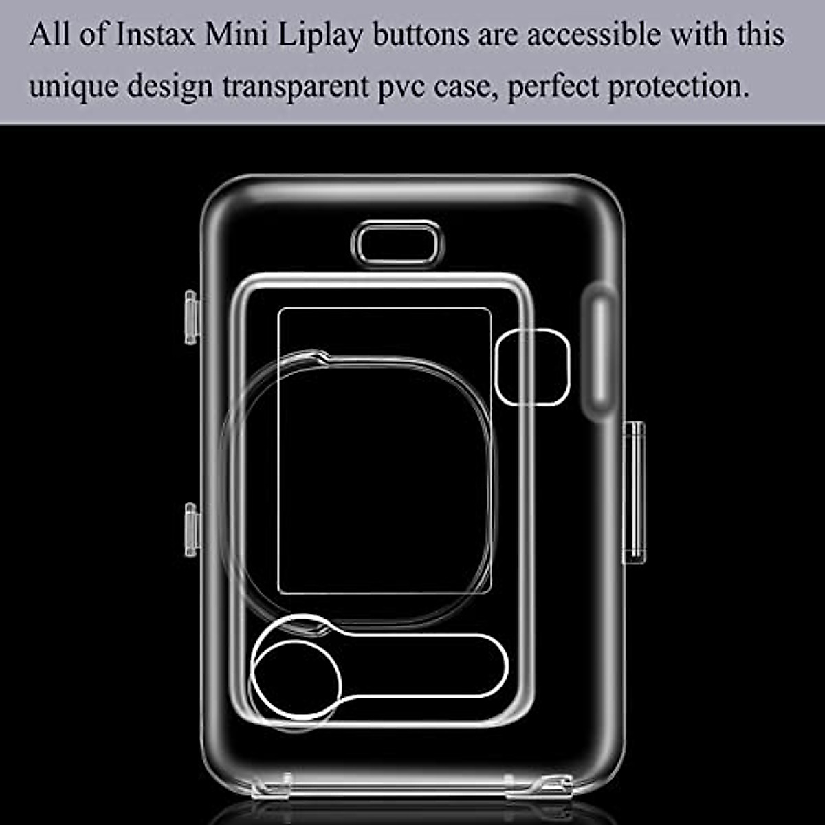 Fintie Protective Clear Case for Fujifilm Instax Mini Liplay Hybrid Instant Film Camera- Crystal Hard Cover with Precise Cutout