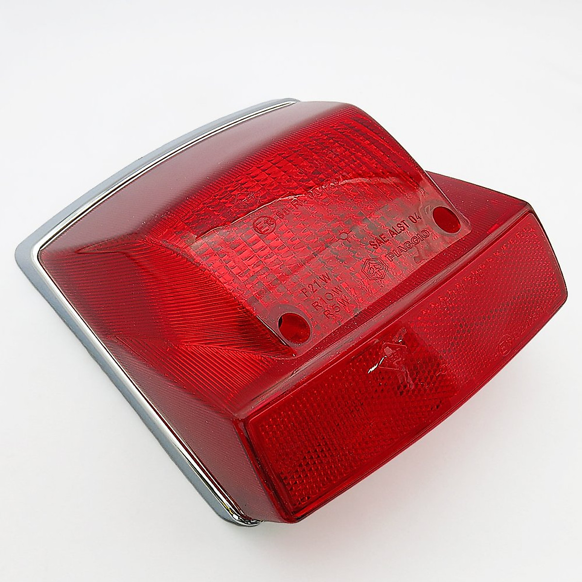 OEM Vespa Rear Tail Light Compatible with Vespa PX 80-200 583081, 58269R (bulbs incl. Red)