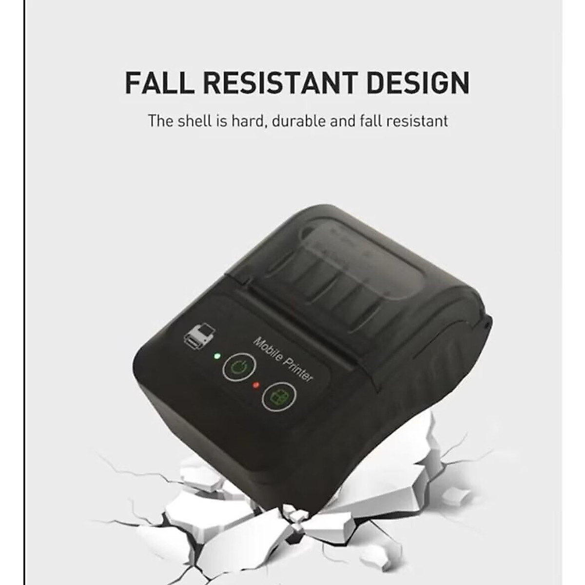 GZGYNADAST Bluetooth Thermal Receipt Printer 58mm, Android Wireless Portable Mini Pocket Invoice Bill Ticket pos Printer for Small Business, Compatible with Android/Windows/Linux,NOT for iOS/ipad/MAC