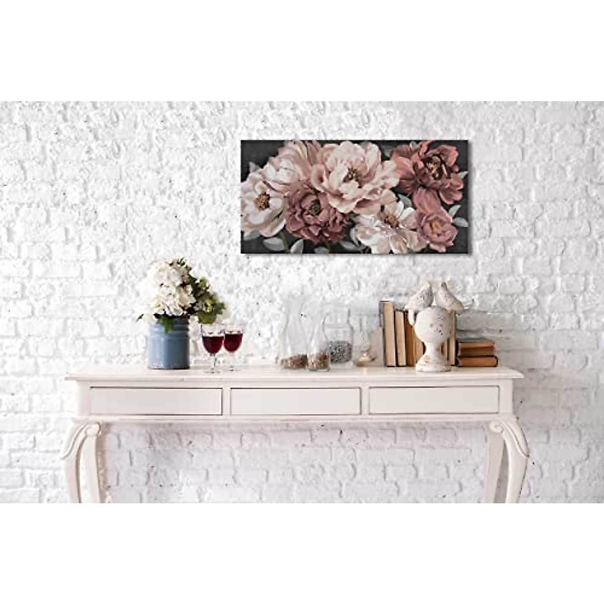 Art Knitting (12X24inch) Paint by Number for Adults Beginner Students Kids, Ideal Gift Choice for Birthday,Anniversary or Any Festival.DIY Acrylic for Room Decor- Blooming Flowers