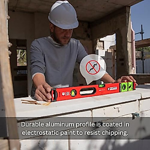 Kapro - 985B Apollo Shower and Bath Set - Professional Box Level Bundle - Non-Magnetic - Features Acrylic Vials and Dual-View Plumb Site - VPA Tested - Includes 32” and 59” Levels + Carry Case