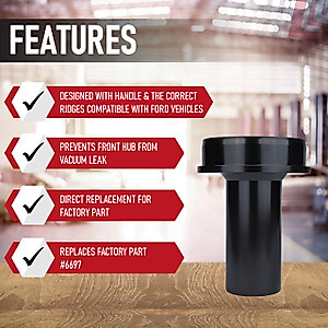 Wheel Vacuum Seal Installer - Compatible with 4WD Ford Vehicles - 05, 06, 07, 08, 09, 10, 11, 12, 13, 14, 15, 16, 17, 18, 19, 20 F250 and F350 - Replaces 6697 - Front Axle Shaft Oil Seal Tool Press