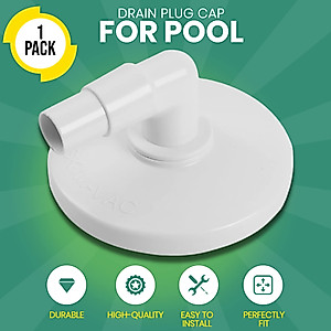 TonGass 7-1/4" Pool Skimmer Vacuum Plate Compatible with Hayward Swimming Pool Skimmer SP1089 - Skim Vac 1 1/4” and 1 1/2” Combo Hose Elbow Adapter - Exact Replacement Hayward SP11071