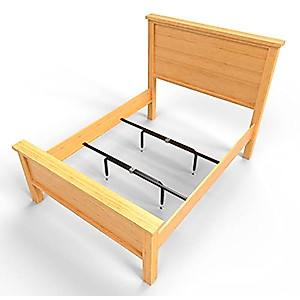 Universal Bed Slats Center Support System | Fully Adjustable Length & Height Tubular Steel with 4 Legs | Fits Full, Queen, King & California King Bed Frames