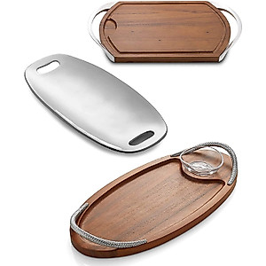 Nambe Pebble Handled Tray – 14”