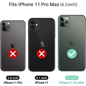 ULAK Compatible with iPhone 11 Pro Max Case, Crystal Clear Heavy Duty Shockproof Rugged Transparent Soft TPU Protective Bling Phone Cover for iPhone Pro Max 6.5 inch (2019), Clear