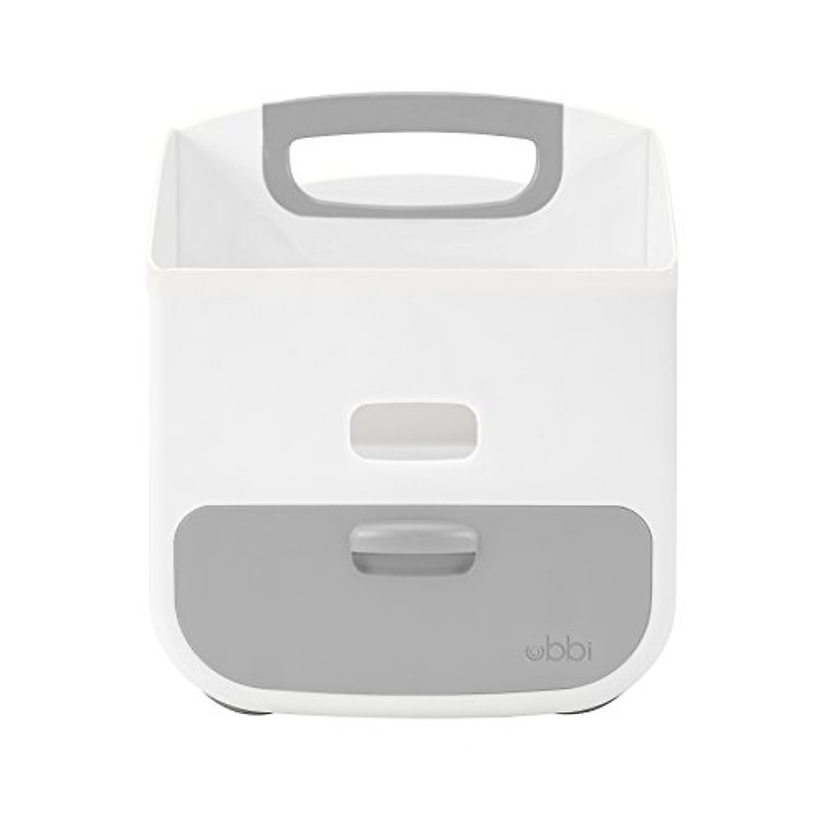 Ubbi Portable Diaper Changing Station Diaper Storage Caddy Organizer with Folding Changing Mat, Stores Baby Diapers, Wipes and Baby Accessories, Gray