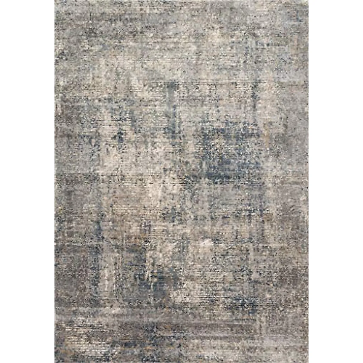 Loloi Teagan Collection 7'-11" x 10'-6" Area Rug in Denim/Slate - Large Area Rug, Soft Neutral Rug, High-Traffic Area Rug for Living Room, Bedroom, Home Office, Dining Area