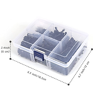 281 Pieces Irrigation Fittings Kit,Drip Irrigation Barbed Connectors for 1/4 Inch Garden Water Hose Connectors,100 Straight Barbs+40 Tees+60 Elbows+ 50 End Plug+ 30 4-Way Coupling+1Punch Tool