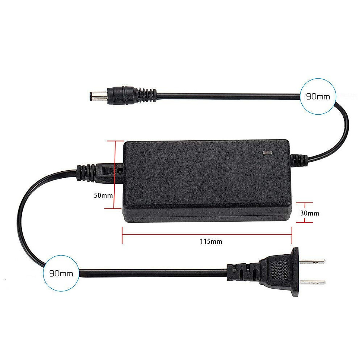 Nobsound DC 19V 4.74A 90W Power Supply Power Adapter Charger Universal 100-240V 50/60Hz AC Input for Amplifier Laptop DAC
