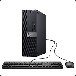 Dell OptiPlex 7060 SFF High Performance Desktop Computer, Intel Six Core i5-8500 up to 4.1GHz, 16G DDR4, 256G SSD, WiFi, BT, 4K Support, DP, Windows 10 Pro 64 Bit English/Spanish/French(Renewed)