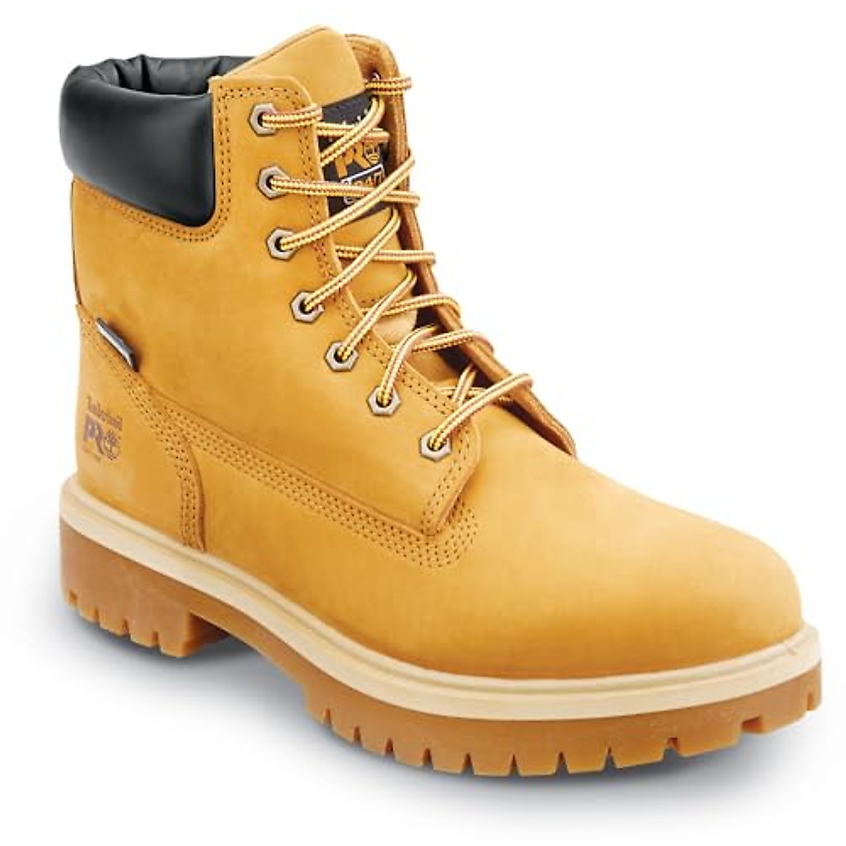 Timberland PRO 6IN Direct Attach Men's, Wheat, Soft Toe, MaxTRAX Slip Resistant, WP/Insulated Boot (9.0 M)