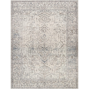 Becki Owens x Surya Margot Medallion Area Rug , 7'10" x 10', Light Grey