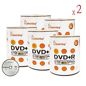 Smart Buy 1000 Pack DVD+R 4.7gb 16x Logo Blank Data Video Movie Recordable Disc, 1000 Disc 1000pk