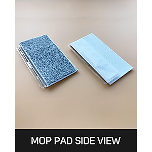 Kodahome Replacement Mop Pads for Shark Vacmop VM252 VM250 QM250 VM200 VM190 Disposable Hard Floor Vacuum Mop Pad Refills, for Daily & Polishing as Long Soft Microfiber (Gray 8 Count)