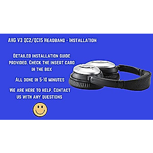 Replacement Headband Cushion pad for Bose Quiet Comfort 2 (QC2) and Quiet Comfort 15(QC15) Headphones