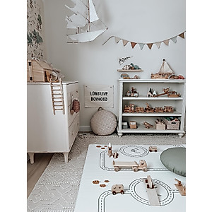 LITTLE Bot x World of Eric Carle Baby Play mat, The Very Hungary Caterpillar Ofie mat (Caterpillar Life + Country Road Nordic)