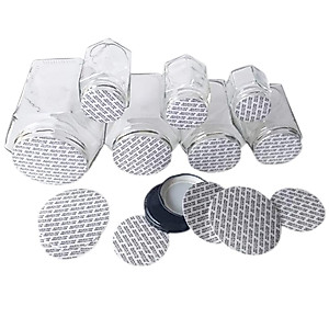 NANSHINE 500pcs 63mm(2.5") Pressure Activated Seals Cap Liners Red Foam Sealing inserts for Glass & Plastic Jar Bottles Containers No Induction Sealer Needed