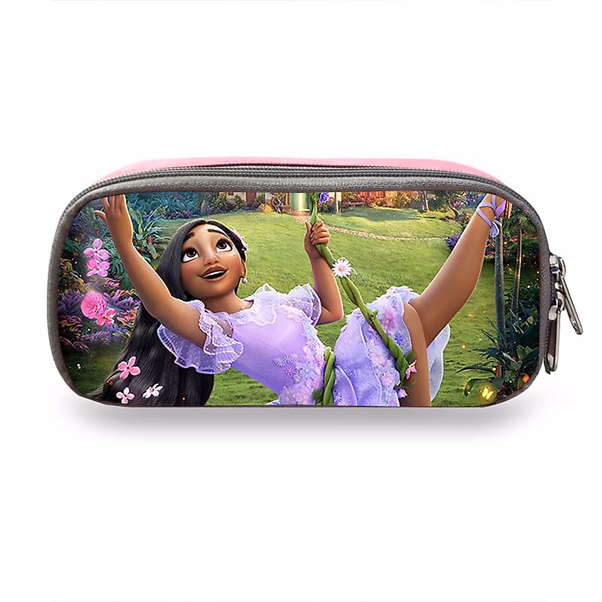 Gojo Satoru Pink Backpack, 3D Printing Mirabel Backpack Kids Backpack Lunch Bag Pencil Case Combination-3