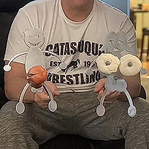 Beauty HAO Hot Dog Roaster, Stainless Steel Marshmallow Roaster, Novelty Barbecue BBQ Tools, Barbecue Forks Accessories for Campfire, Bonfire and Grill (Marshmallow Girl + Hot Dog Boy)-A, Silver