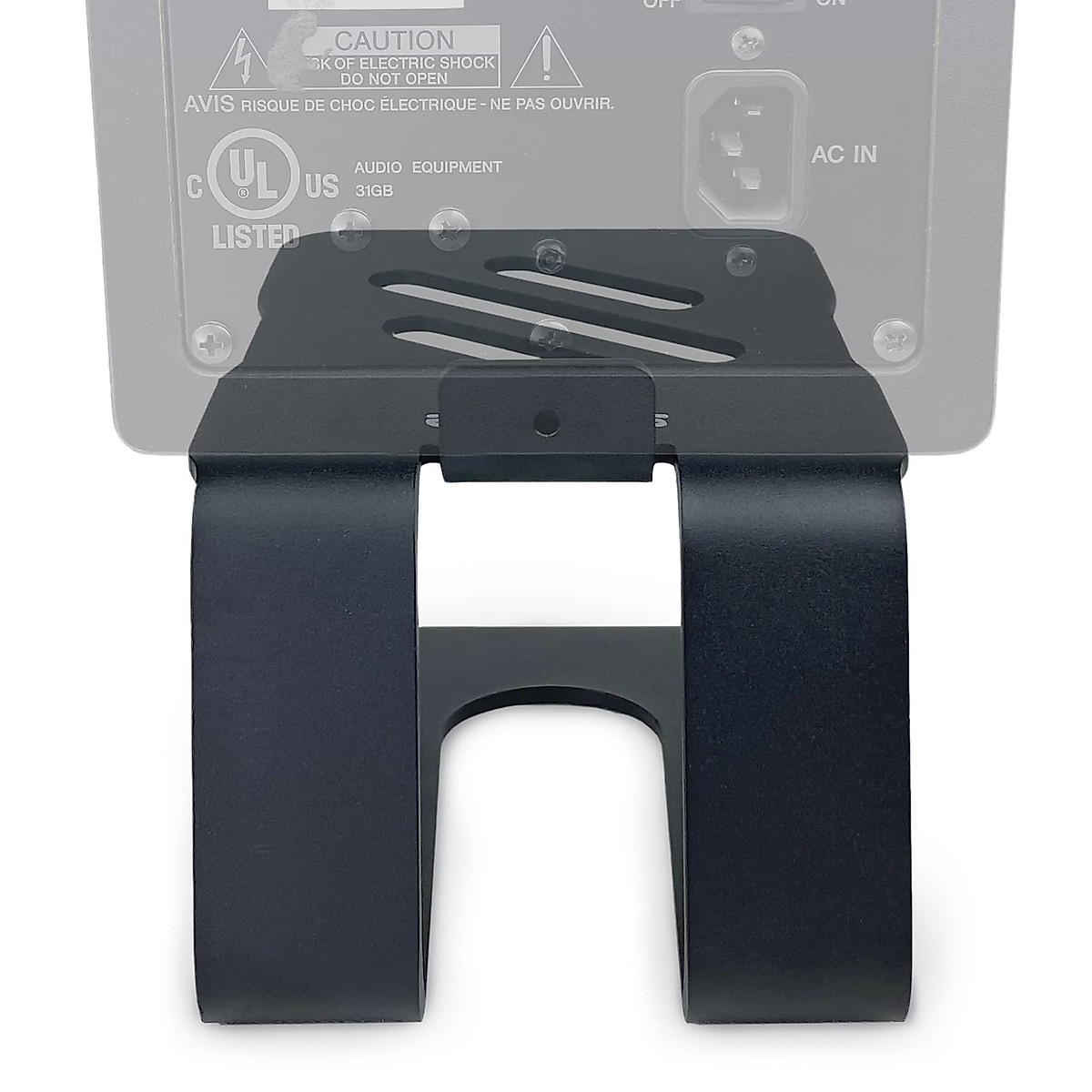 Soundrise PRO5 Studio Monitor Stands - Pair, Black, Desktop/Table, Heavy Duty, for Bookshelf Speakers, Sonos Play Five, Yamaha HS5 - Decouples, Dampens Vibration - Made in USA