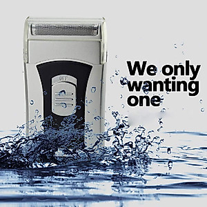 Electric Shavers for Men, Mens Beard Electric Shaver, Cordless Metal Double Shaver, Wet Dry Trimming Mini Travel Beard Home Washable Razor