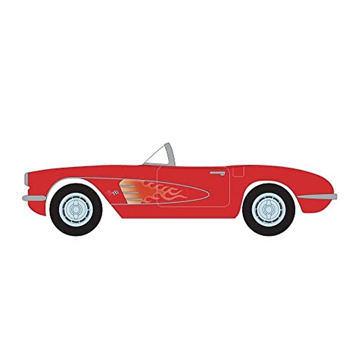 1960 Chevy Corvette C1, Riptide - Greenlight 44940B/48-1/64 Scale Diecast Model Toy Car
