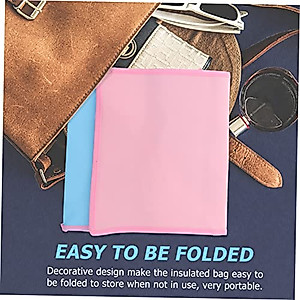 ULTECHNOVO Cake Insulation Bag Lunch Bag Cooler Decorative Outdoor Decor Camping Decor Food Transport Hot Food Bag Food Delivery Bag Portable Insulation Bag Folding Thermal Pouch Grocery Bags