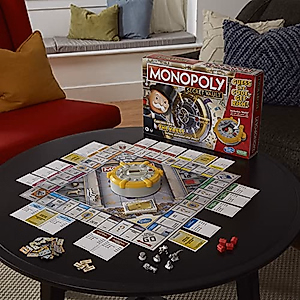 Monopoly Secret Vault Board Game for Kids Ages 8 and Up, Family Board Game for 2-6 Players, Includes Vault