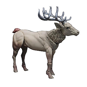 Boss Fight Studio Vitruvian H.A.C.K.S. Mighty Steeds Elk Kawiki Action Figure - Highly Articulated, Properly Proportioned, Collectible & Customizable Figurine with Stand - 1:18 Scale