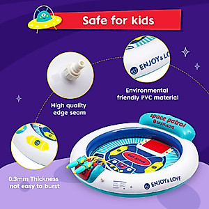 Inflatable Sprinkler Pool for Kids, Outdoor Summer Sprinklers Water Toys for Backyard Yard Lawn, Toddler Splash Pad, Baby Swimming Wading Pool (Classic Edition)