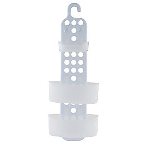 Bath Bliss 3 Tier Adjustable Shelves Shower Caddies, White