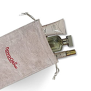Infinity Perfume for Women 3 Piece Gift Set, 3.4 oz EDP Parfum, .05 oz Travel Perfume, 3.4 oz Moisturizing Lotion, With A NovoGlow Luxurious Suede Pouch
