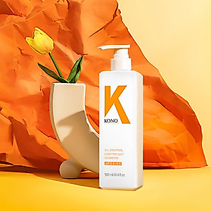 KONO Volume Lift Shampoo for Fine, Flat & Greasy Hair | Classic Series | Clarifying & Cleansing Formula | Anti-Dandruff Treatment | Scalp Care with Niacinamide & Trehalose