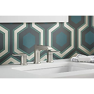 KOHLER 97093-4-BN Hint Widespread Faucet, Vibrant Brushed Nickel