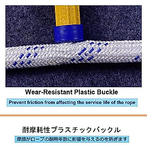 WSYZHL Fire Escape Ladder, Fire Escape Ladder, Emergency Safety Portable Rope Ladder, 2-18 Story Homes Reusable Compact Lightweight External Rescue Ladder/50M/164Ft