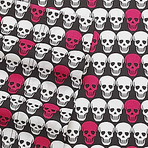 Betsey Johnson - Queen Sheets, Silky & Lightweight Bedding, Fade & Wrinkle Resistant (Skulls, Queen)